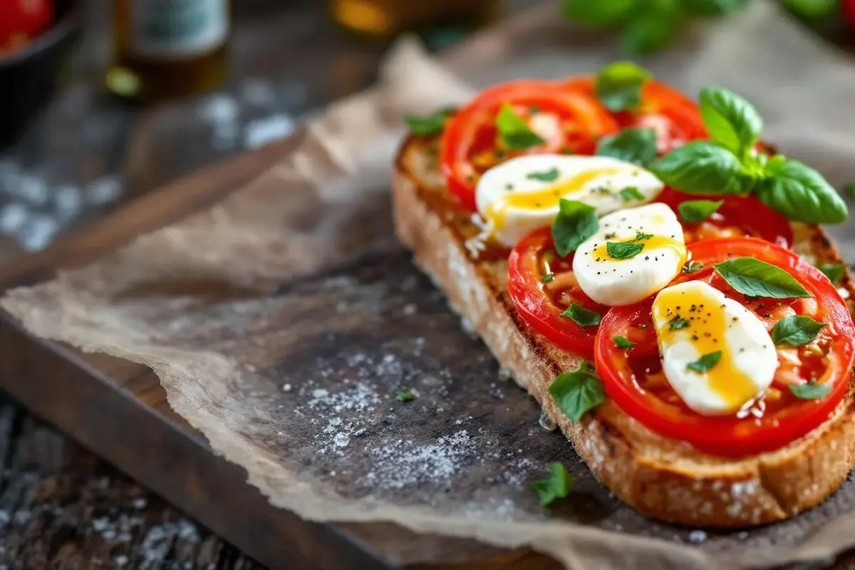 Je prépare cette tartine tomates-burrata maison chaque fois : simple ...