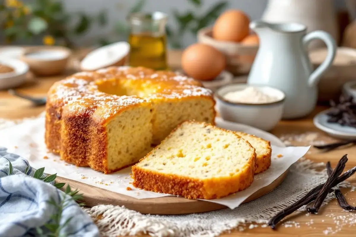 "On dirait un gâteau au yaourt, mais c’est mon cake du matin préféré ...