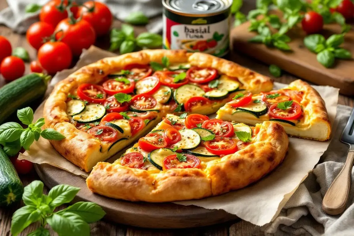 « Ma tarte provençale préférée » : courgettes, tomates et thon dans une ...